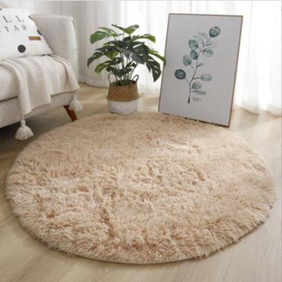 Cina Circle Silk Woollen Mixed Knitting Carpet Bedroom, Living Room Carpets in vendita