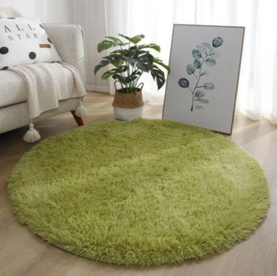 Cina Circle Silk Woollen Mixed Knitting Carpet Bedroom, Living Room Carpets in vendita