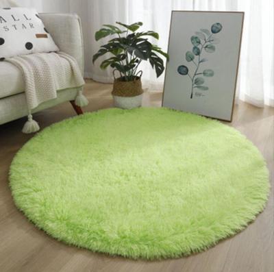 Cina Circle Silk Woollen Mixed Knitting Carpet Bedroom, Living Room Carpets in vendita