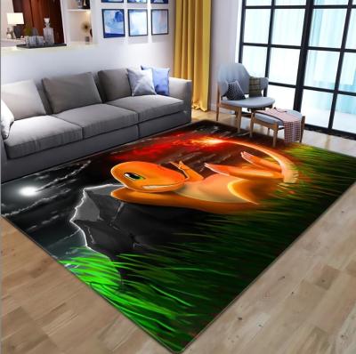 Cina New Style Pokemon Cartoon Children's Crystal Velvet Living Room, Bedroom Living Room Floor Carpets in vendita