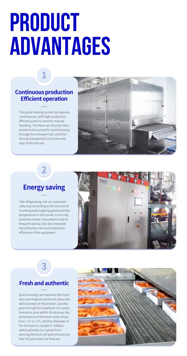 iqf tunnel quick freezer
