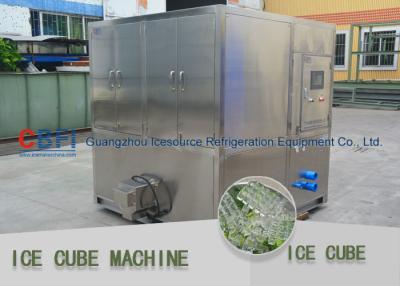 Cina 1 tonnellata - macchina raffreddata ad acqua del cubetto di ghiaccio da 20 tonnellate con il materiale dell'acciaio inossidabile 304 in vendita