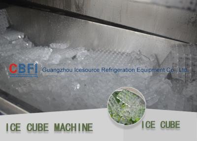 Cina 1 tonnellata - macchina raffreddata ad acqua del cubetto di ghiaccio da 20 tonnellate con il materiale dell'acciaio inossidabile 304 in vendita