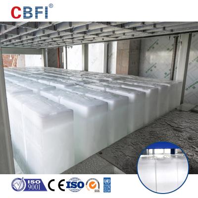 Cina Di raffreddamento diretto del blocco di ghiaccio della grande capacità uscita macchina da 10 tonnellate di R517 in vendita
