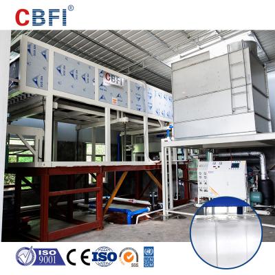 Cina Di raffreddamento diretto del blocco di ghiaccio della grande capacità uscita macchina da 10 tonnellate di R517 in vendita