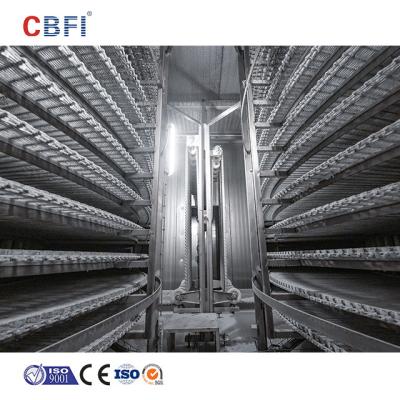 Cina Congelatore rapido a spirale della fabbrica centrale industriale del forno per la linea congelata delle crostate dell'uovo della pizza del croissant in vendita