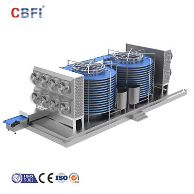 Cina Congelatore rapido a spirale IQF a nastro per macchina per congelare alimenti per pasta frutta verdura gamberetti in vendita
