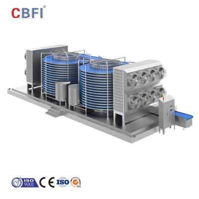 Cina Congelatore rapido a spirale IQF a nastro per macchina per congelare alimenti per pasta frutta verdura gamberetti in vendita