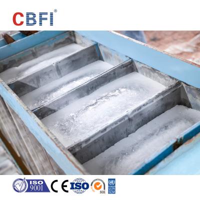 Cina 100 tonnellate di acqua di salamoia macchina di blocchi di ghiaccio acqua di ghiaccio alimentare raffreddamento impianto di blocchi di ghiaccio risparmio energetico in vendita