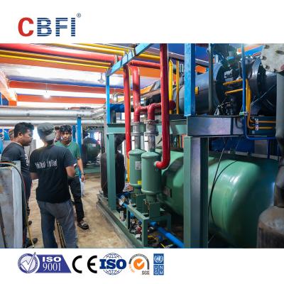 Cina 100 tonnellate di acqua di salamoia macchina di blocchi di ghiaccio acqua di ghiaccio alimentare raffreddamento impianto di blocchi di ghiaccio risparmio energetico in vendita