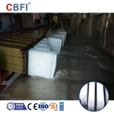 Cina Macchina per blocchi di ghiaccio in acciaio inossidabile controllata PLC con condensatore raffreddato ad aria/acqua con certificazione CE/ISO in vendita