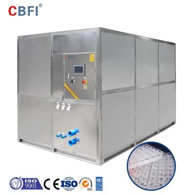 Cina Macchine per cubetti di ghiaccio in acciaio inossidabile per uso commerciale Livello di rumore basso 1-20 tonnellate/24 ore Capacità Forma quadrata di cubetti di ghiaccio in vendita