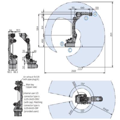 中国 GP12は物質的な溶接し、渡すことのためにYaskawaのロボット工業用ロボットのコントローラーを使用した 販売のため