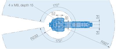 Cina AR900 ha utilizzato il robot di Yaskawa per il robot per saldatura del braccio del carico utile 927mm dei saldatori 7kg dell'arco in vendita