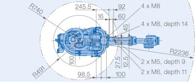 Cina Scelta di YASKAWA GP110 e robot industriale del braccio del carico utile 2236mm della macchina 110kg del posto in vendita