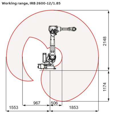 China ABB de solda IRB 2600 usou a picareta do braço do robô industrial e o robô do lugar à venda