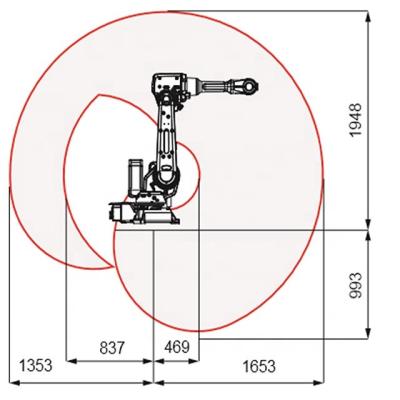 Cina Macchina robot utilizzata di umanoide di asse di maneggio del materiale del robot industriale di ABB ABB IRB 2600ID 6 in vendita