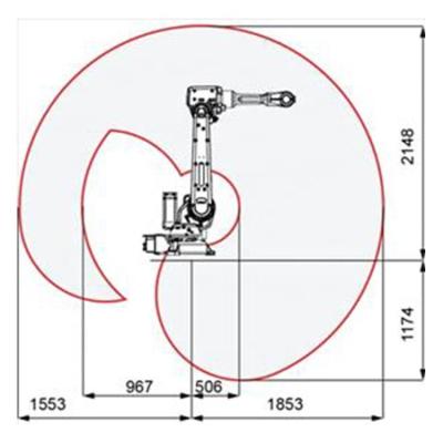 Cina Macchina robot utilizzata di umanoide di asse di maneggio del materiale del robot industriale di ABB ABB IRB 2600ID 6 in vendita