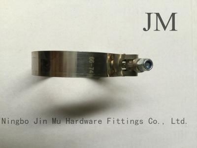 China Stainless Steel 304 T Bolt Hose Clamp 19 mm Wide Band  Size 25 mm - 35 mm for sale