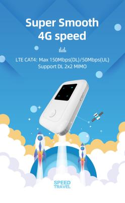 China 300mbps 4G LTE MiFi Router 3G Wireless Pocket Hotspot With Sim Card for sale