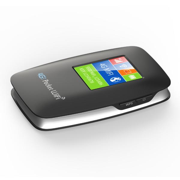 3000mAh Pocket WIFI Hotspot Mobile 4G Router With Screen Black Unlocked