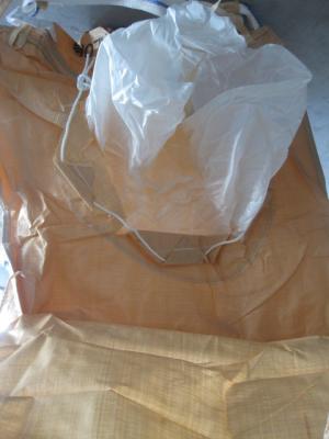 中国 ラベルが付いている明白な最下及び開いた上FIBC大きい袋 販売のため