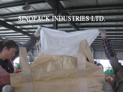 China Saco grande tecido PP circular/tubular FIBC com o saco super do fechamento do zíper à venda