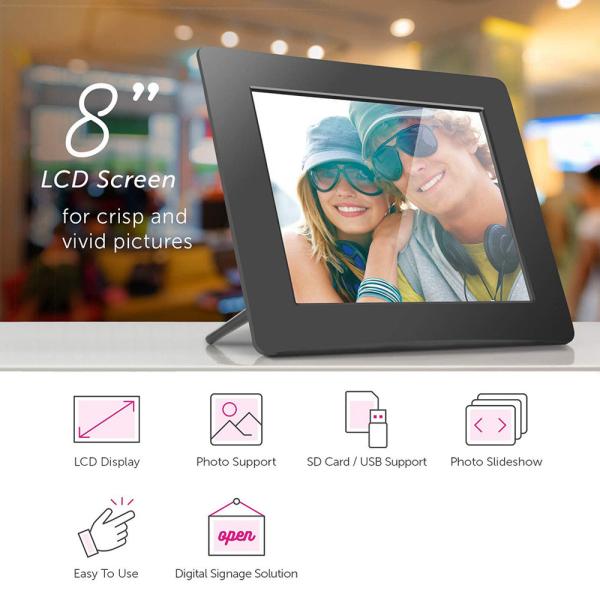 1280*800 schermo LCD Wifi 10 pollici fotogramma digitale lettore multimediale per desktop interno