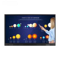 China Mobile Stand 98inch Interactive Touch Screen Whiteboard For Interactive Business Solutions for sale