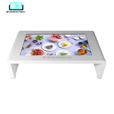Cina Supporto multilingue LCD digitale touch screen interattivo Tavolo da caffè per le imprese in vendita