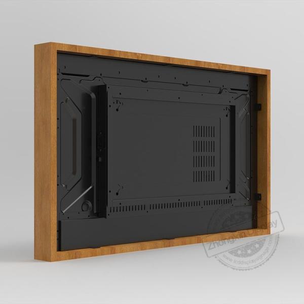 32inch Contrast 1920 X 1080 Pixels LCD Picture Frame Large Burlywood Frame Color HDMI/VGA/USB Connectivity