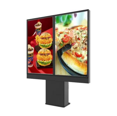 China Android Verticale Dual Restaurants Menu Board LCD Scherm Digitaal Signage Buiten 55 inch Waterdicht Touch LCD Reclame Kiosk Te koop