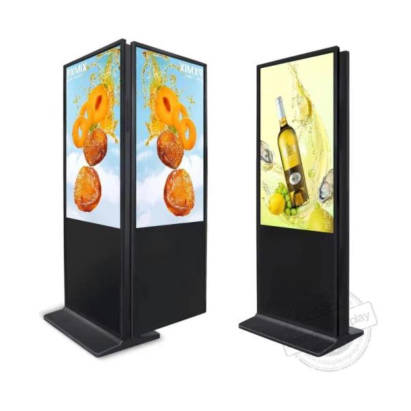 Display LCD a doppio lato per interni 43 49 55 65 pollici con 350 cd/m2 Luminosità