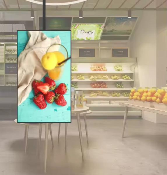 Ultra Thin Bezel 32 43 55 Inch Android Cafe Shop Digital Screen Lcd Restaurant Digital Menu Board Display Screen