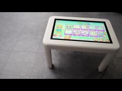 Sistema Operacional Android 32 polegadas touch screen mesa para crianças jogos interativos em preto