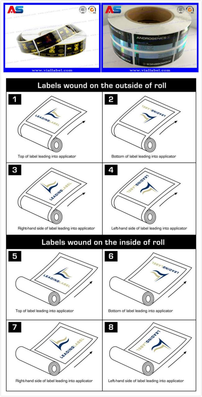 Strong Adhesive Superme Pharmacy Lab 10ml Vial Labels Gold Foil Printing Pack In Rolls 0