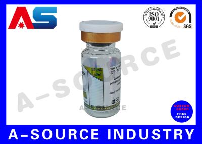 China Hologram Peptide Bottle Labels Vinyl Custom Label Printing For Vials for sale