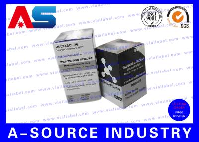 China Printed 10ml Vial Boxes Medicine Vial Packaging Box Of 2ml Bottles / 20ml Dropper Bottle for sale