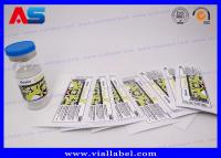 China Bio Pharma Adhesive 10ml Vial Sticker Bottle Rubber Cap 25mm x 60mm for sale