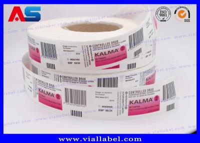 China Adhesive Pharmaceutical Glass Vial Labels , 15ml Plastic Bottle Labels Custom Printing for sale