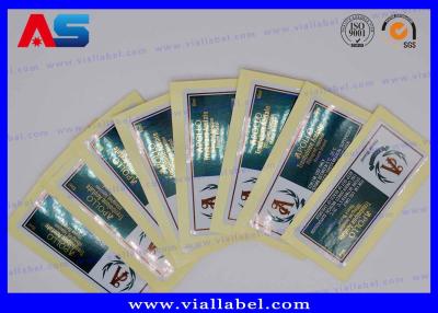 China Individuelles Logo 10ml Flasche Aufkleber Etiketten Gold Folie Farbe Starker Klebstoff zu verkaufen