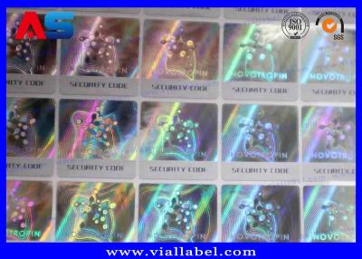 Se pueden borrar pegatinas holográficas personalizadas de 10-40 mm Plata / Oro / Verde / Azul