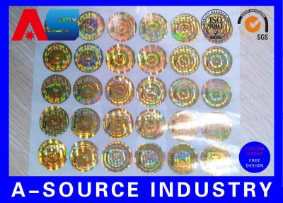 Cina Disegno di adesivi olografici personalizzati per pacchetti farmaceutici in vendita