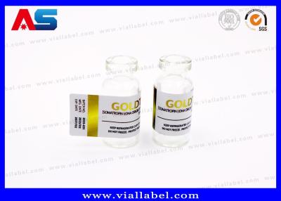 중국 강력 접착 10ml 바이알 스티커 금박 인쇄 주사 동결건조 펩타이드용 판매용