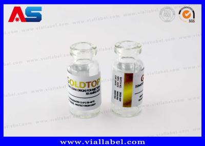 중국 강력 접착 10ml 바이알 스티커 금박 인쇄 주사 동결건조 펩타이드용 판매용