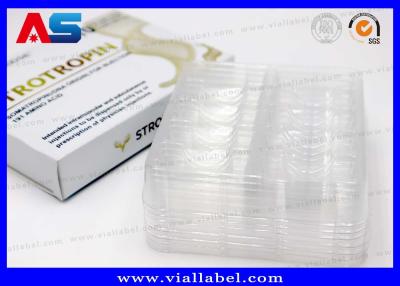China Custom Pharmaceutical Plastic Trays And Boxes For 2ml Peptide Glass Vials , MOQ 100pcs for sale