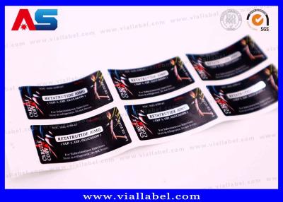 China Strong Adhesive Customized Peptide Vial Label with Injection Oils Stickers For Retatrutide for sale