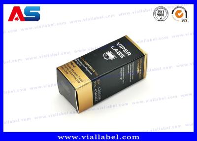 China Recyclable Foldable Paper Box For 10ml Glass Vials Bottles With Hologram Labels small pharmaceutical paper box for sale