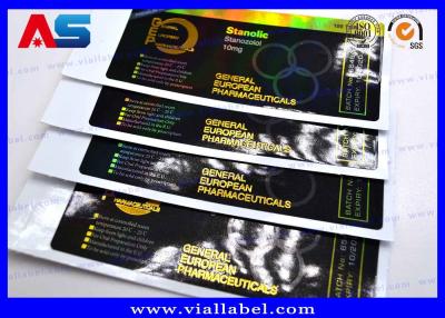 China Etiquetas pegajosas adhesivas fuertes de CMYK para las etiquetas autas-adhesivo de los frascos de cristal de los levantamientos de pesas del péptido en venta