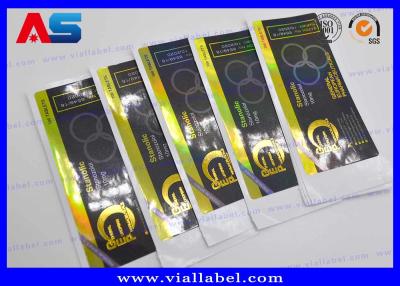 China Hologram Pill Label For Medicine Silver Zip Lock Aluminum Foil Bag Printing glass vial labels for sale